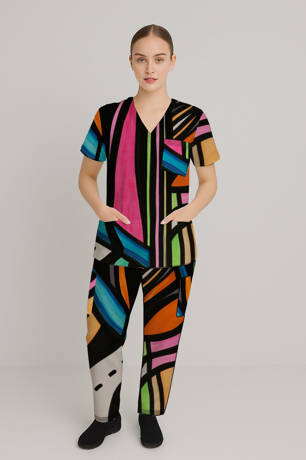 Women’s Scrub Set - Top and Pants -Debbie Jubrail – Outfit Journey